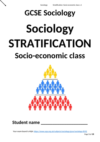 AQA GCSE Sociology STRATIFICATION | Teaching Resources