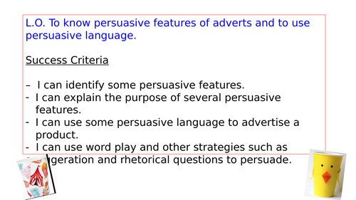 Key features of adverts | Teaching Resources