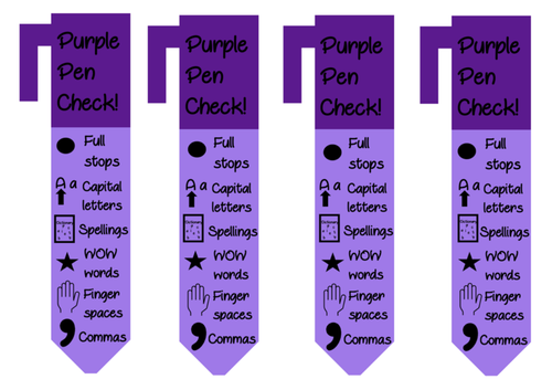 Purple Pen Check! | Teaching Resources