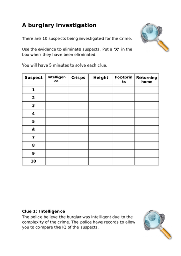 Data Handling Investigation | Teaching Resources