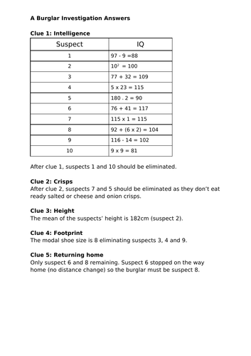 Data Handling Investigation | Teaching Resources
