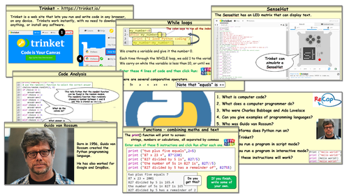 Introduction to Python coding | Teaching Resources