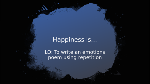 Happiness is... poetry | Teaching Resources