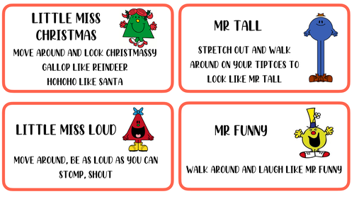 Mr men little miss game | Teaching Resources