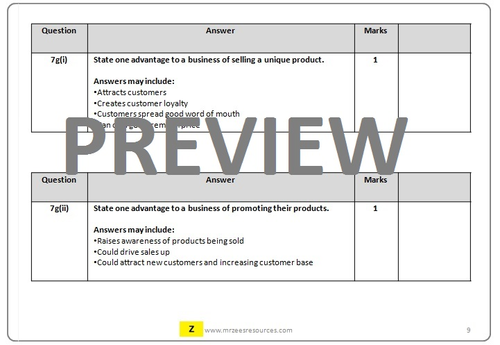 OCR GCSE Business - 2 Marketing [Interactive unit assessment ...