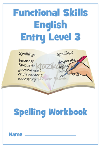 English Functional Skills - Entry Level 3 - Spelling Workbook ...