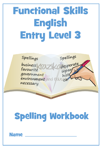English Functional Skills - Entry Level 3 - Spelling Workbook ...