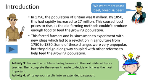 Market Place Activity - Agricultural Revolution 1750 - 1850 | Teaching ...