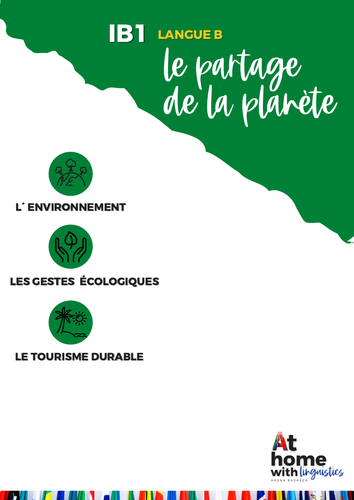 French Vocabulary List Sharing the planet IB1 & IB2 - Langue B ...