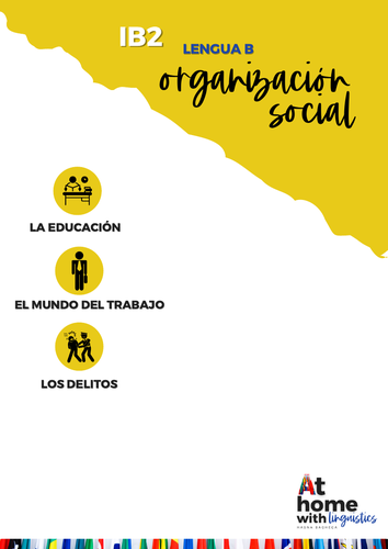 Spanish Vocabulary List Social Organisation IB2 - Lengua B | Teaching ...