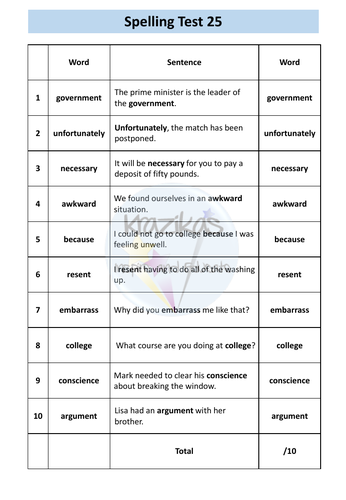 English Functional Skills - Entry Level 3 - Spelling Tests | Teaching ...
