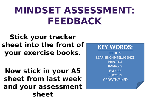 PSHE Mindset Assessment & Assessment Resources - Yr7 | Teaching Resources