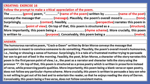 READING A HUMOUROUS POETRY: CRACK-A-DAWN - GOOGLE SLIDES | Teaching ...