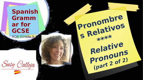 The Relative Pronouns in Spanish - Pronombres Relativos | Teaching ...