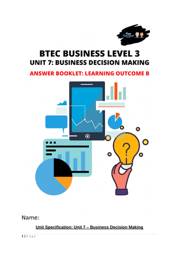 BTEC Business Unit 7: Business Decision Making Outcome B PowerPoint ...