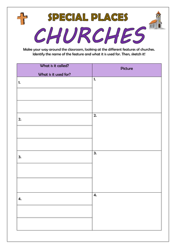 KS1 RE - Special Places - Churches! | Teaching Resources