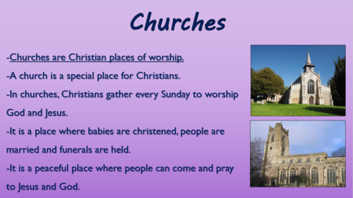KS1 RE - Special Places - Churches! | Teaching Resources
