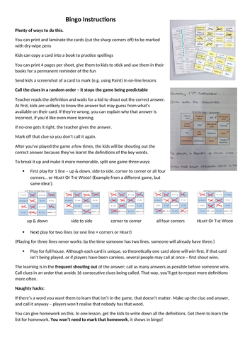 Cold War Bingo | Teaching Resources