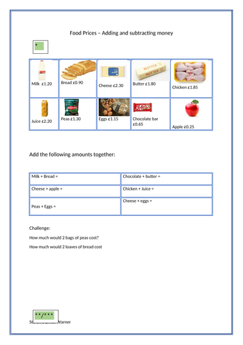 Functional Skills Math Budgets and Money E3 | Teaching Resources