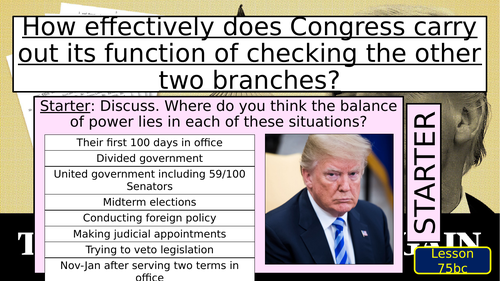 Edexcel A Level USA Politics Lessons 55-57 (The Oversight Function ...