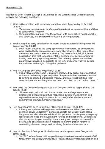 Edexcel A Level USA Politics Lessons 58-61 (Interpretations & Debates ...