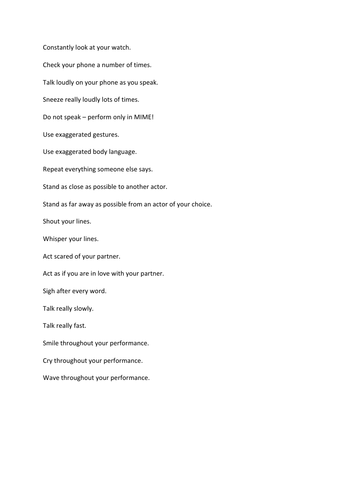 Comedy Goes Wrong Scheme of Work (Inspired by Mischief Theatre ...