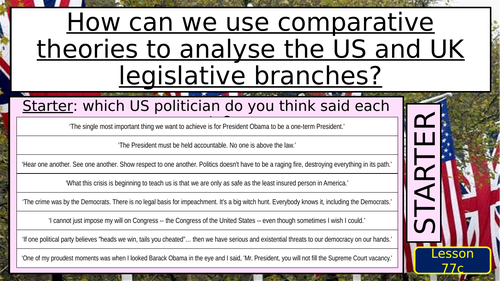 Edexcel A Level USA Politics Lessons 62-64 (Comparative politics ...
