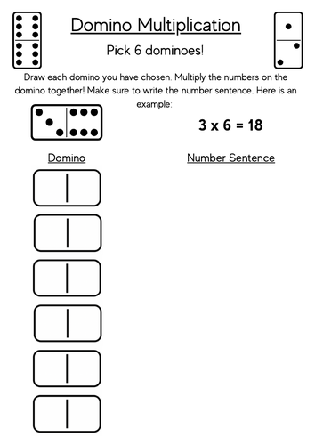Domino Multiplication | Teaching Resources