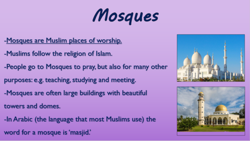 KS1 RE - Special Places - Mosques! | Teaching Resources
