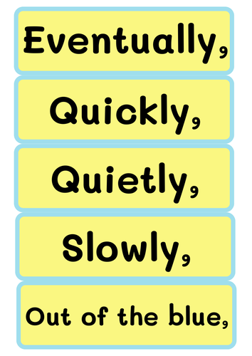 Sentence Openers and Connectives Display | Teaching Resources