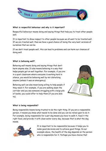 Respectful Responsible Behaviour | Teaching Resources