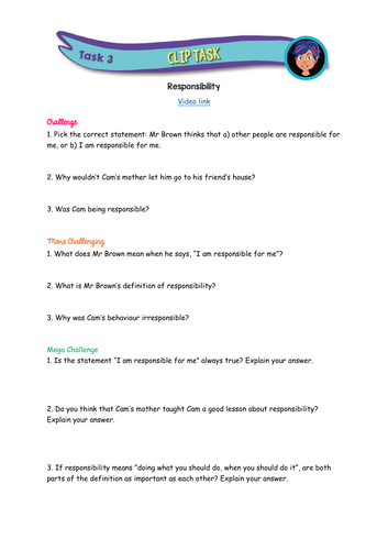 Respectful Responsible Behaviour | Teaching Resources