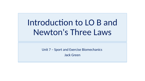 Biomechanics in Sport and Exercise Science (SOW & Lessons) | Teaching ...