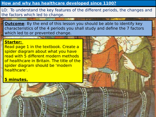 AQA Health & the People - Medieval medicine: Why was this a period when ...