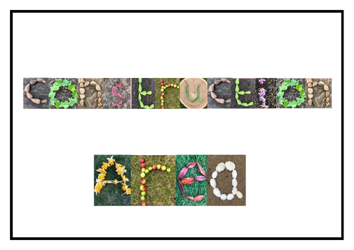 Nature Lettering- Early Years Areas | Teaching Resources