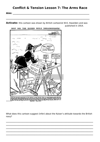 Conflict & Tension Lesson 7: The Arms Race | Teaching Resources