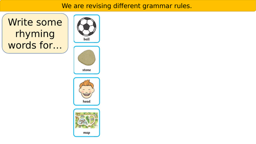 Lesson PowerPoint for Revising Grammar | Teaching Resources