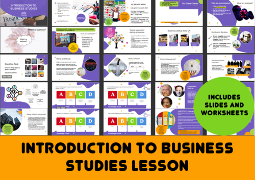 Introduction to Business Studies Lesson - GCSE IGCSE AS BTEC | Teaching ...