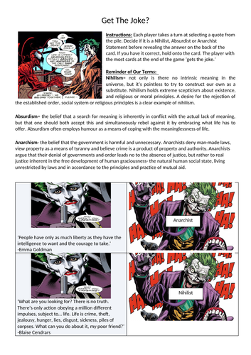 'Joker' Film Study | Teaching Resources