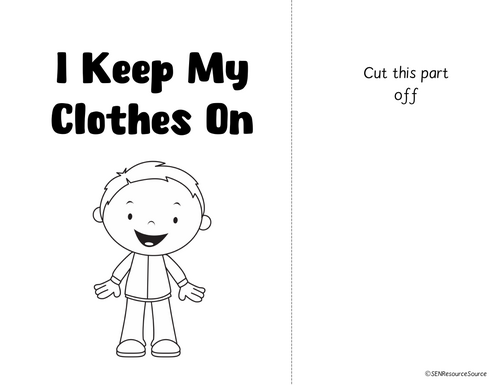 I Keep my Clothes On Social Story | Teaching Resources