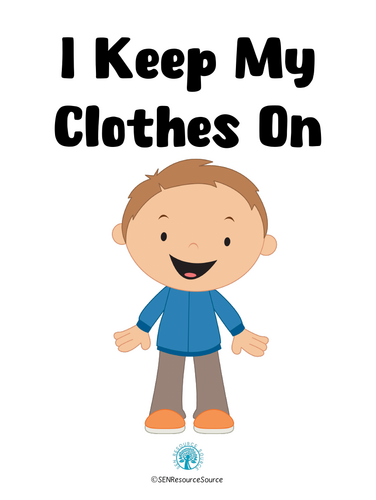 I Keep my Clothes On Social Story | Teaching Resources