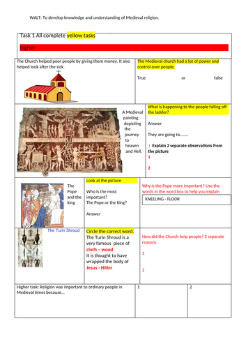 An introduction to Medieval Religion | Teaching Resources