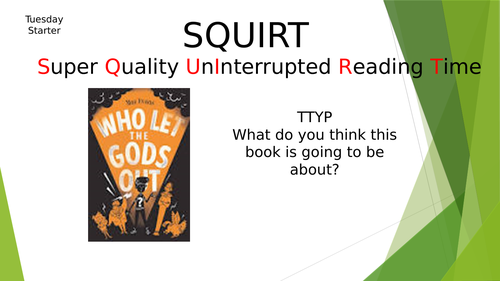 Who Let The Gods Out - whole class reading | Teaching Resources