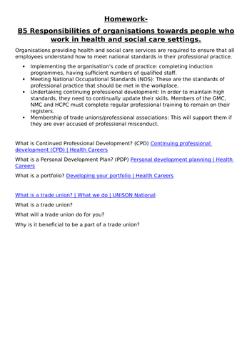 BTEC National Unit 2: Learning Aim B | Teaching Resources