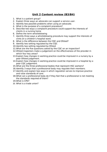 BTEC National Unit 2: Learning Aim B | Teaching Resources