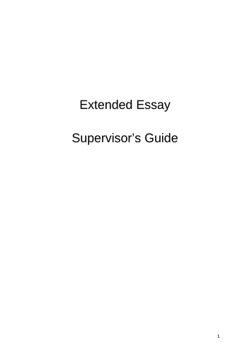 IB Extended Essay Pack | Teaching Resources