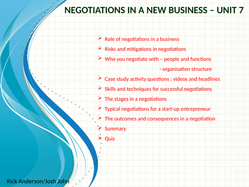 unit 7 | Teaching Resources