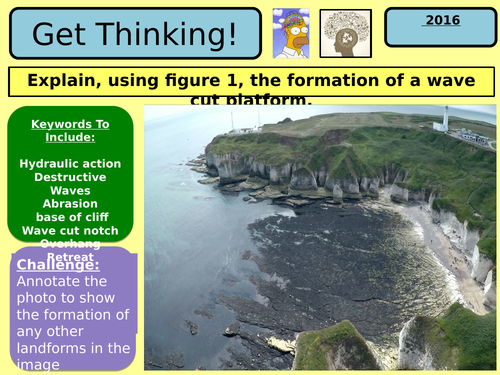 AQA GCSE Geography Coastal Landscapes Full set of Lessons | Teaching ...