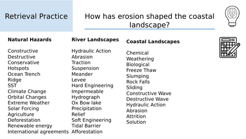AQA GCSE Geography Coastal Landscapes Full set of Lessons | Teaching ...