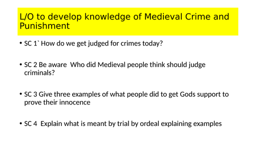Trial by ordeal in Medieval England | Teaching Resources